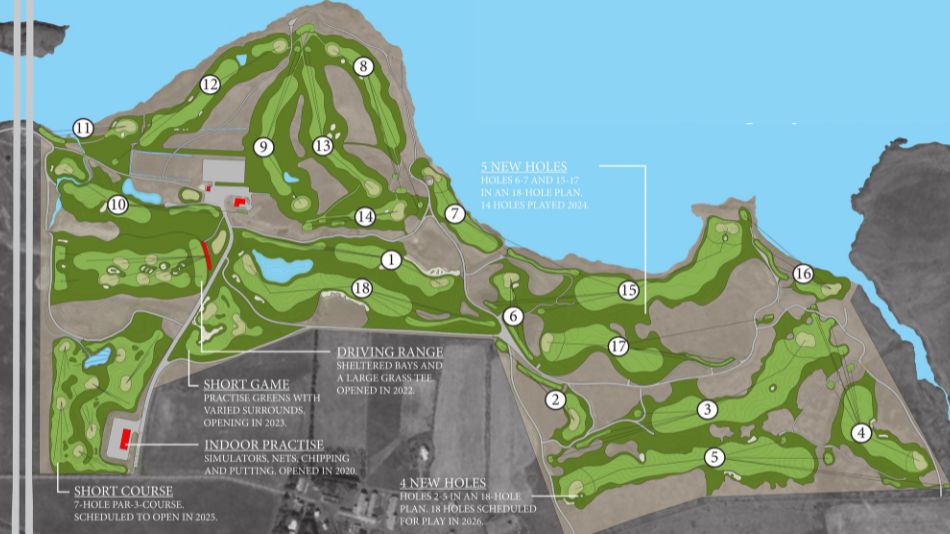 Golf Course Hole Map